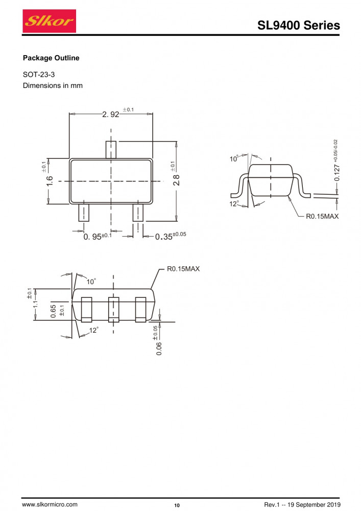 SL9400 datasheet page 10