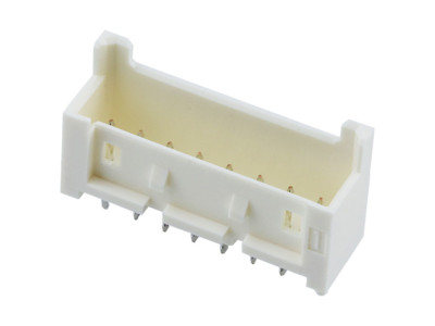 2.50mm Pitch, Mini-Lock PCB Header, Single Row, Vertical, Through Hole with Kinked Pins, Tin Plating, Positive Lock, 9 Circuits, Bag, 3.40mm PC  Tail Length, Glow-Wire Capable