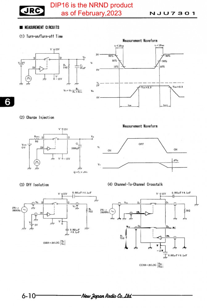 NJU7301 datasheet page 4