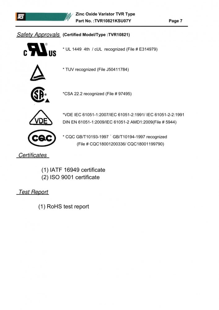 TVR10821KSU07Y technical document page 10
