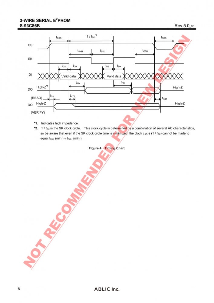 ABLIC S-93C86B datasheet page 8