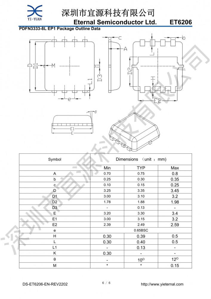 ET6206 datasheet page 6