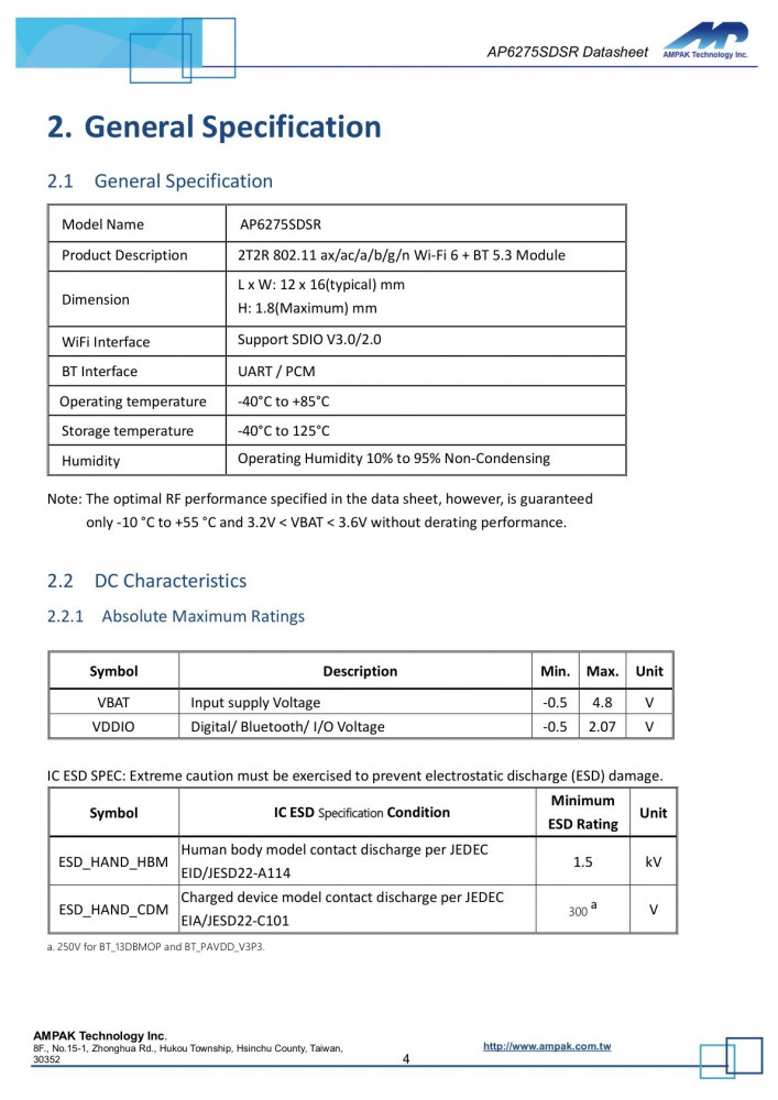 AP6275SDSR datasheet page 7