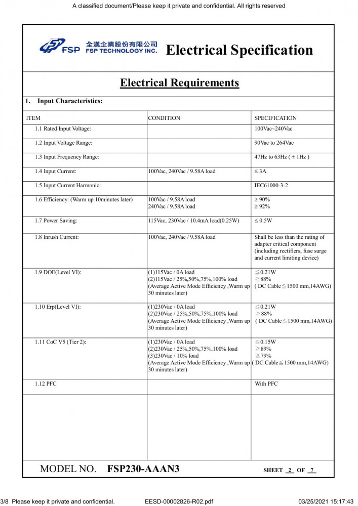 96PSA-A230W24P4-3 technical document image 4