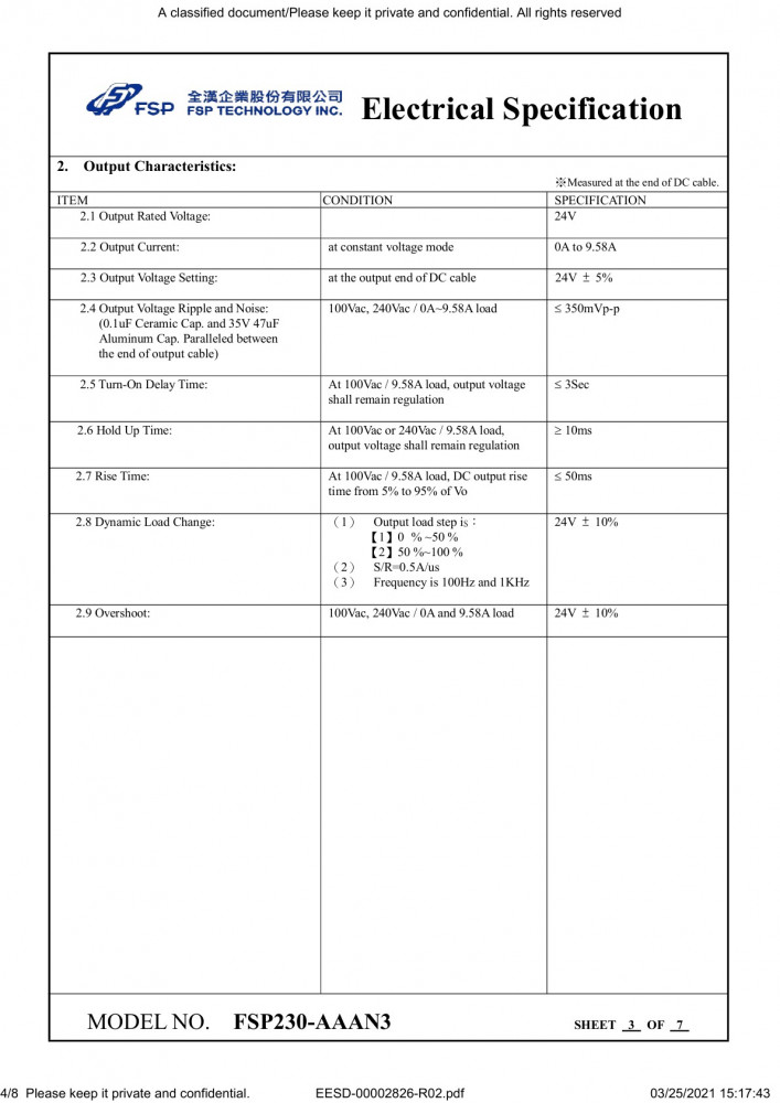 96PSA-A230W24P4-3 technical document image 5