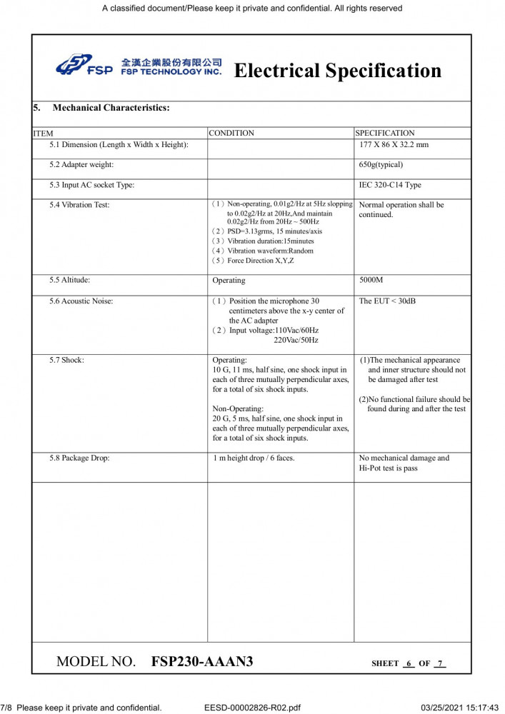96PSA-A230W24P4-3 technical document image 8