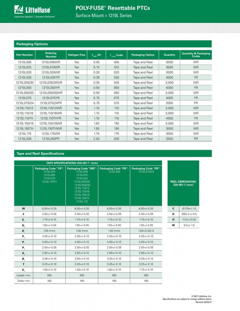 1210L Series datasheet page 5
