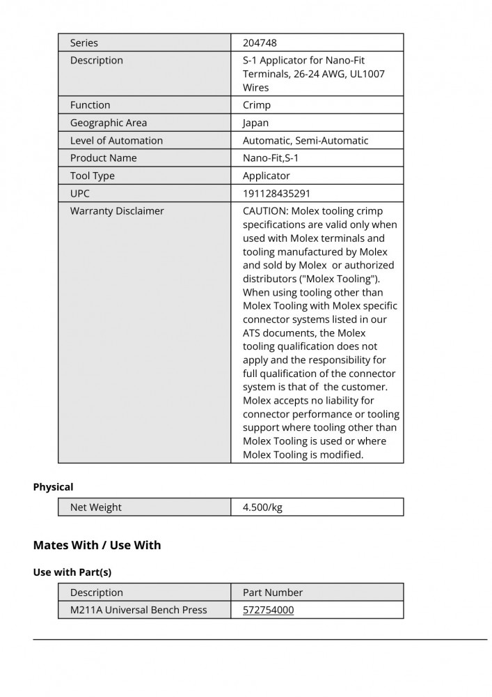 Technical document image 2 for product 2047483720