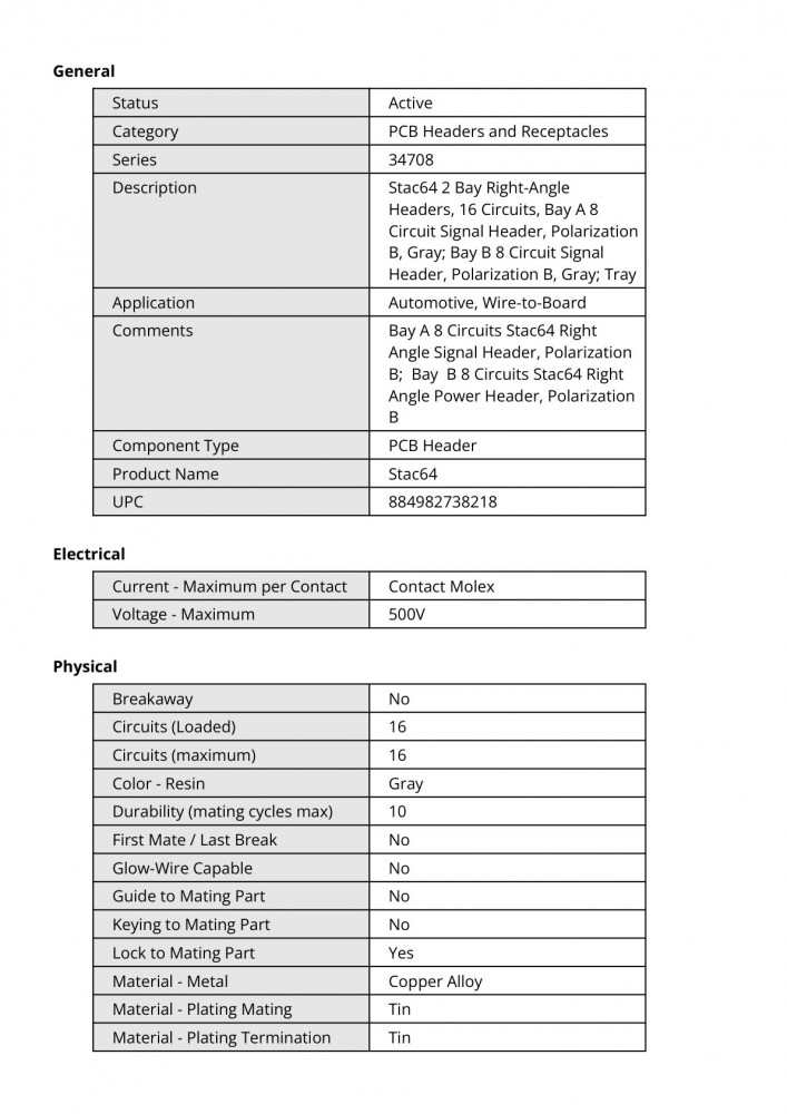 MOLEX 347082027 technical document image, page 2