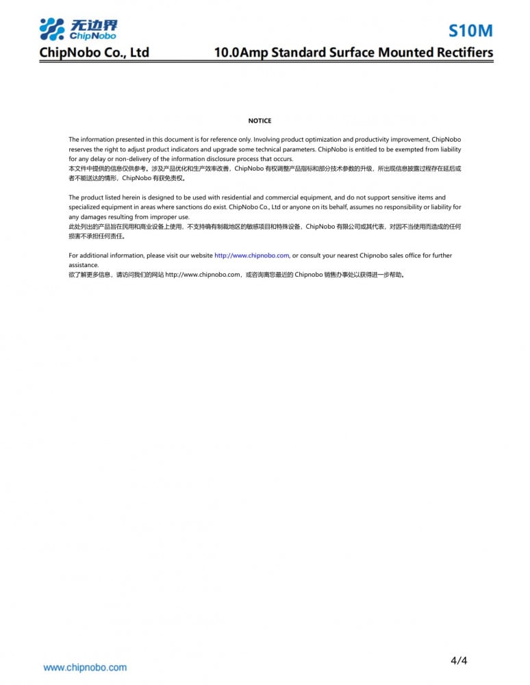ChipNobo S10M datasheet page 4