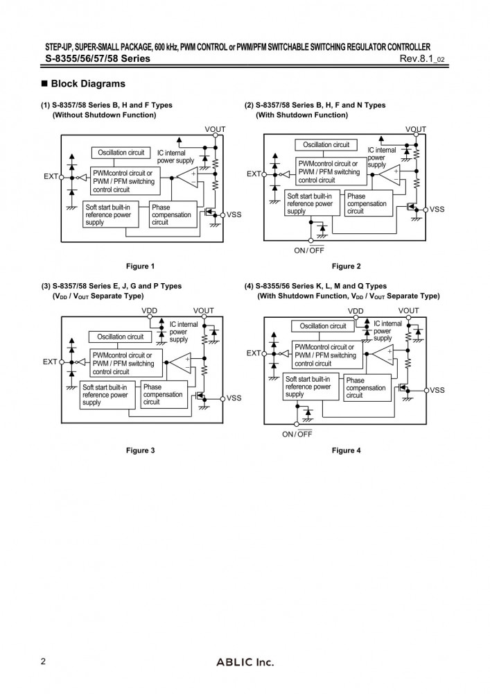 ABLIC S-8355/56/57/58 datasheet page 2