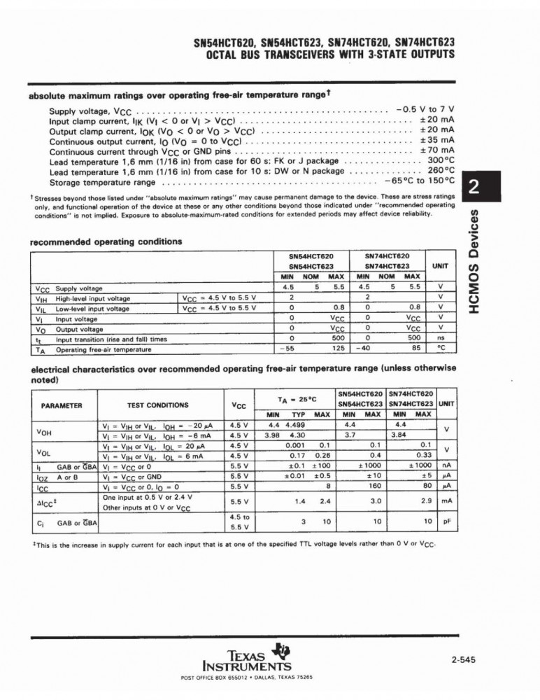74HCT620N datasheet page 5