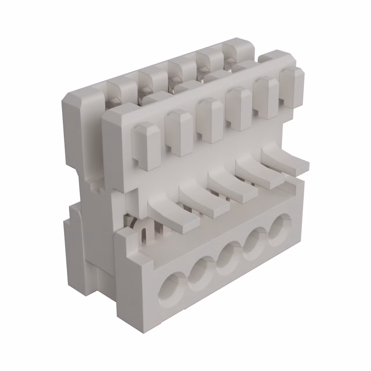 Appli-Mate RAST 2.5 Female Connector, 2.50mm Pitch, 5 Circuits, All Position Keys, Open Endwalls for sale