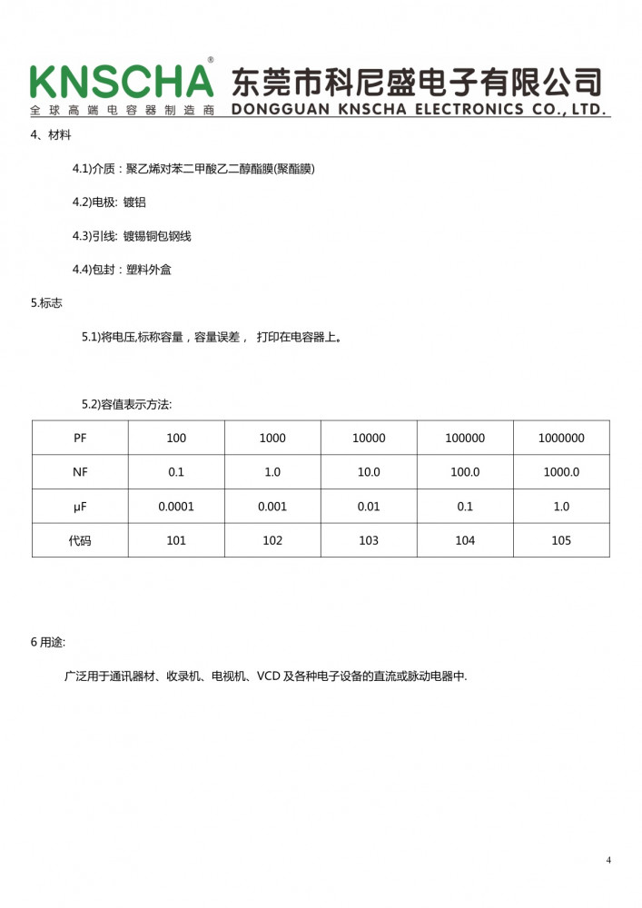 KNSCHA MEB472J400V82CB0242 specification page 4