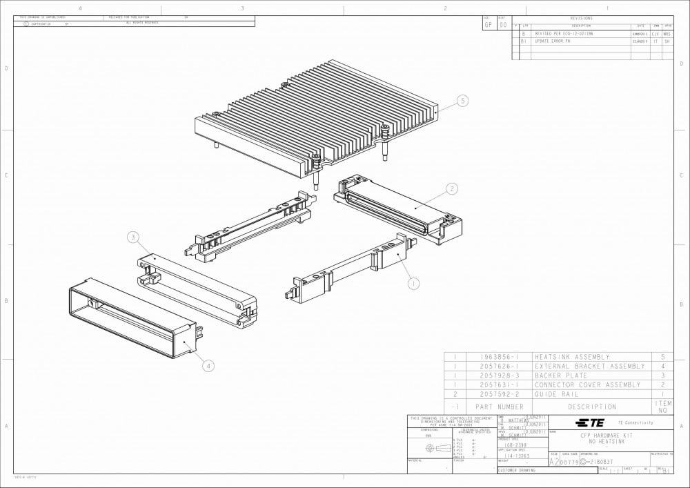 TE Connectivity 2180837-1 controlled drawing preview