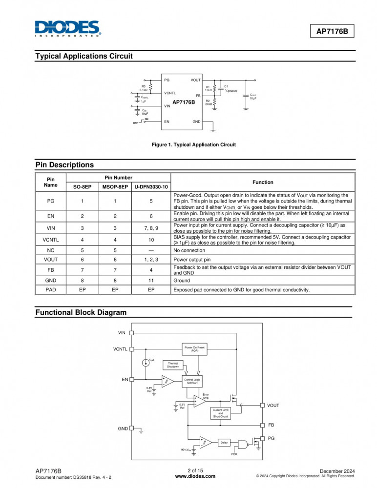 AP7176B datasheet page 2