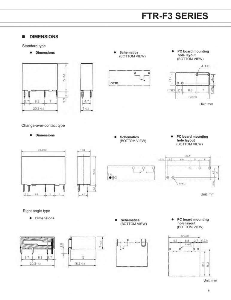 FTR-F3 datasheet page 6