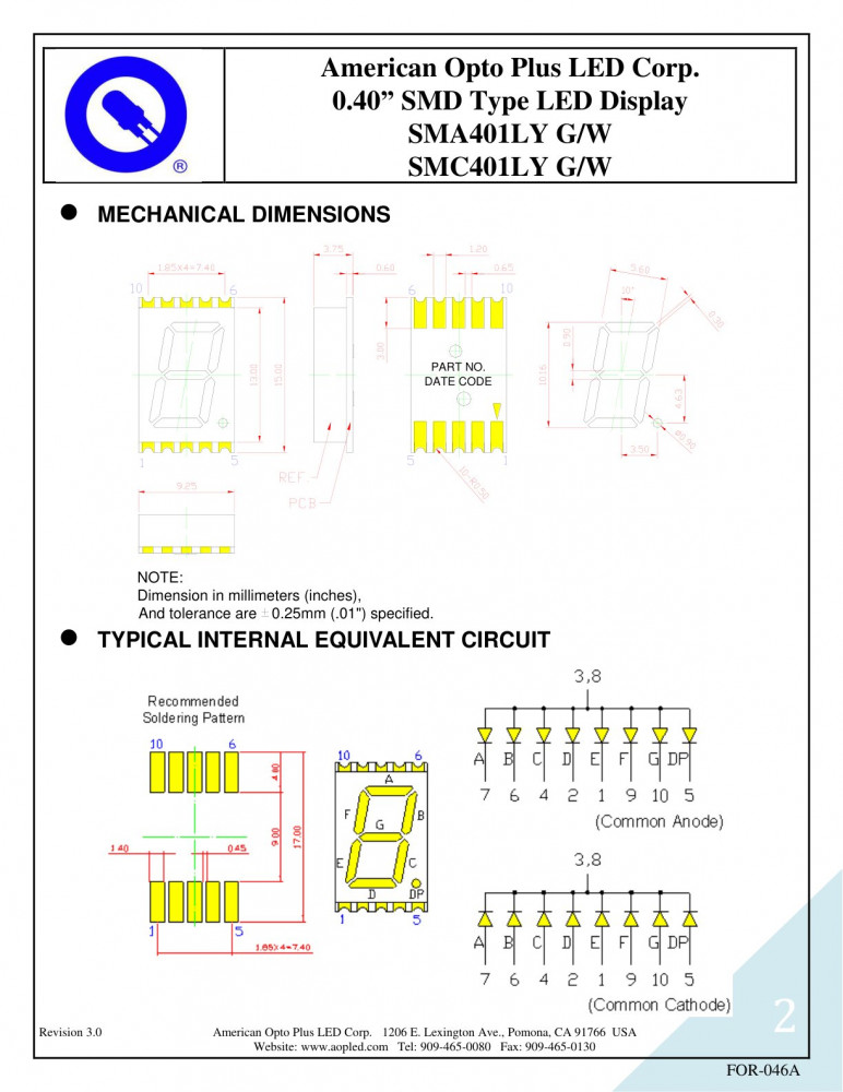 SMC401LY datasheet page 2