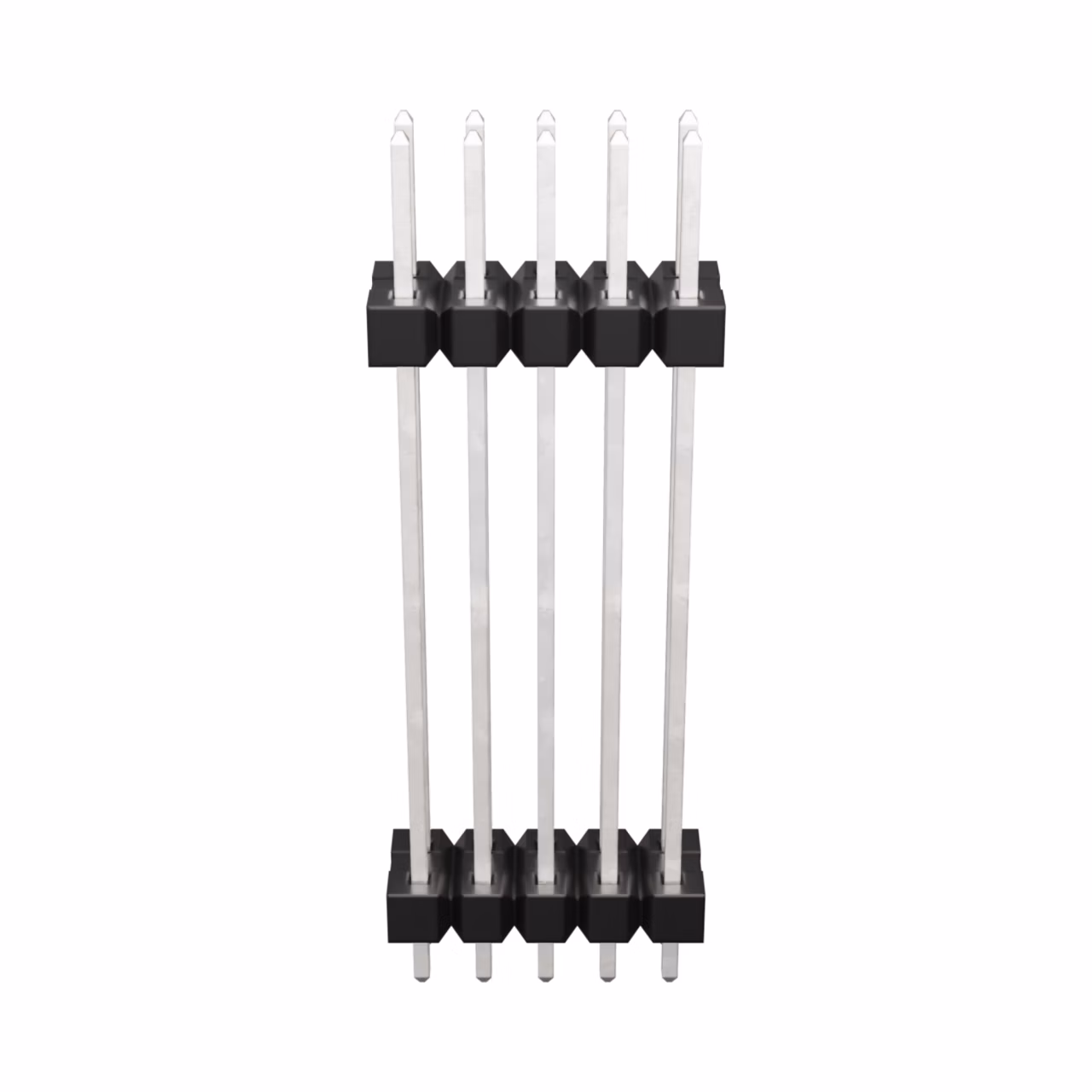 C-Grid Header, Through Hole, Dual Row Dual Body, Vertical, 2.50µm Tin (Sn) Plating, 27.00mm Stacking Height, Tray Packaging, 10 Circuits, Lead-Free for sale