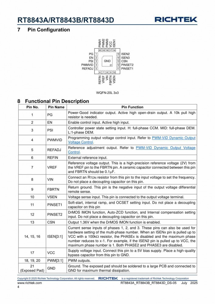 RT8843 datasheet page 4