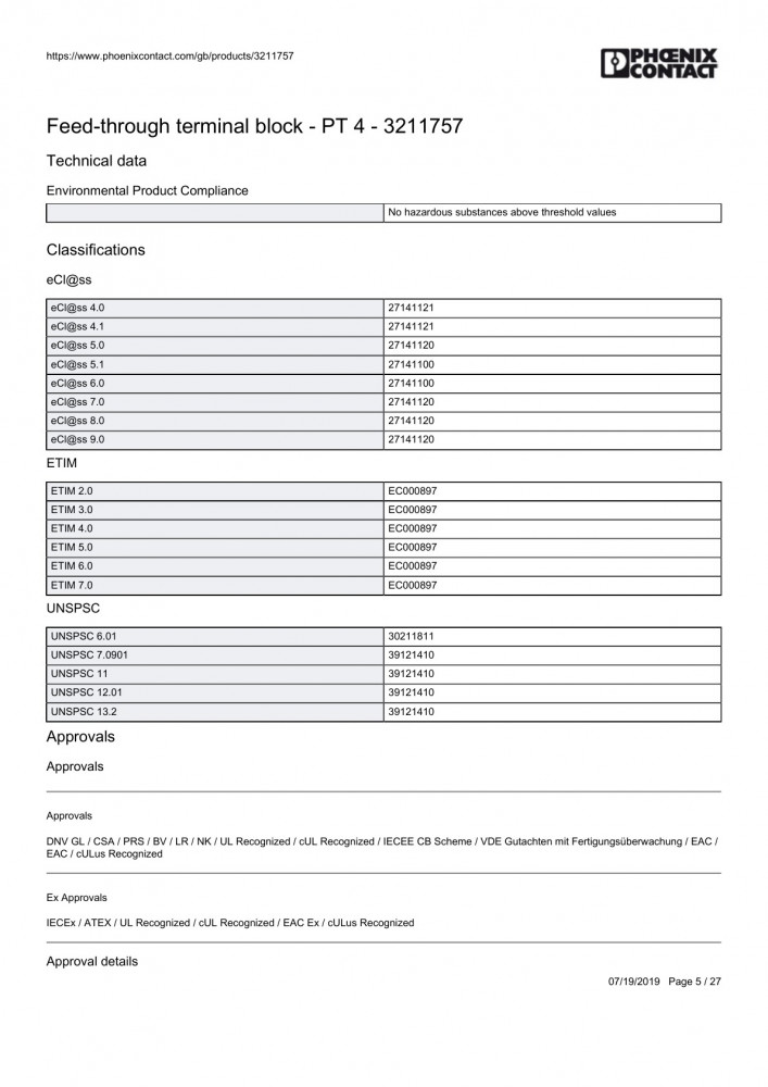 Phoenix Contact PT 4 datasheet page 5