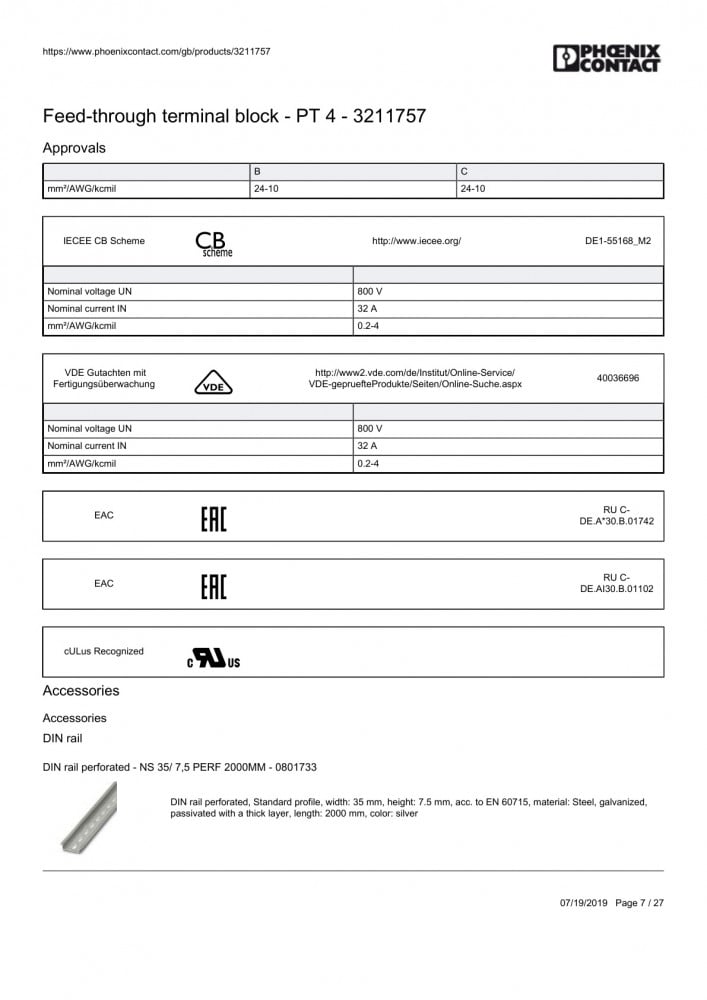 Phoenix Contact PT 4 datasheet page 7