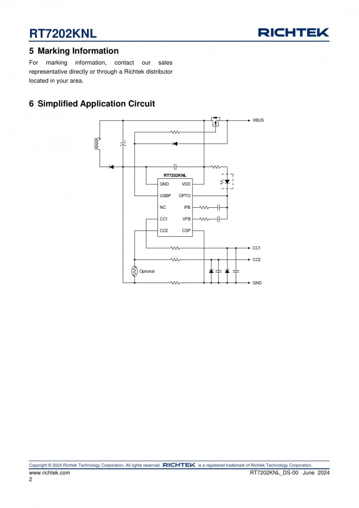 RT7202KNL datasheet preview page 2