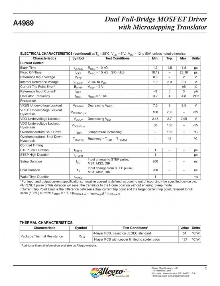 A4989 datasheet page 5