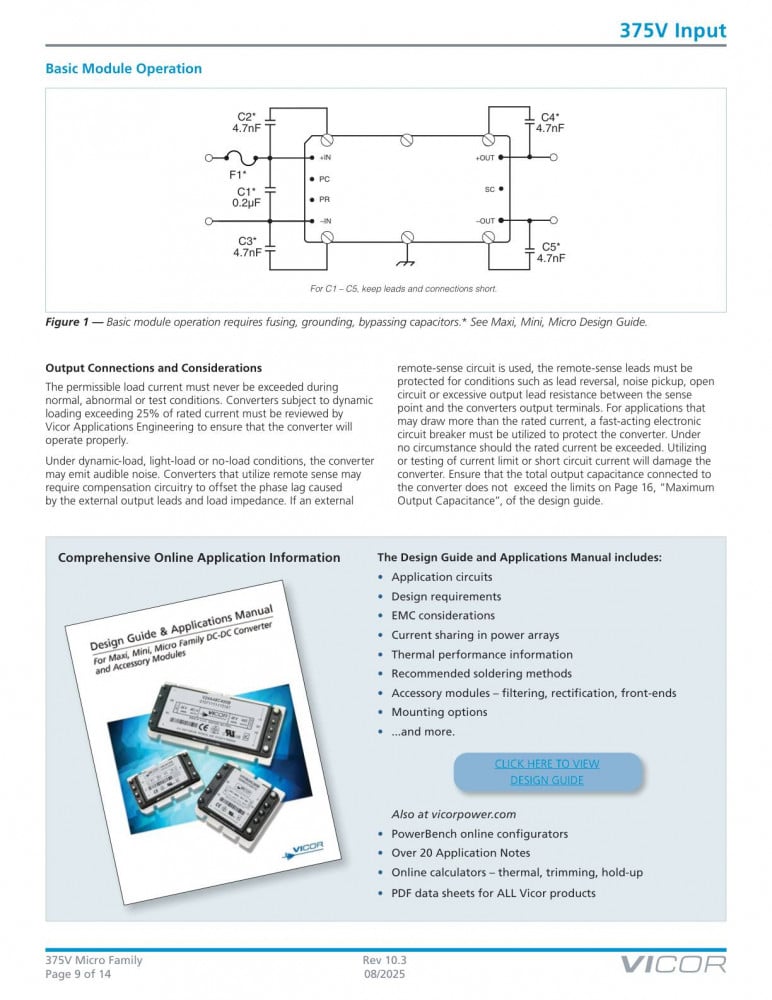 VICOR S375 document page 9