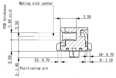 Yamaichi Electronics CNU027S-067-2001-VE Edgeboard Connector for sale