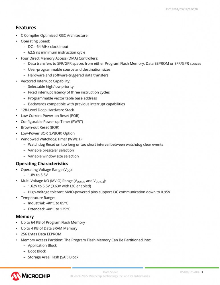 PIC18-Q20 technical document page 3