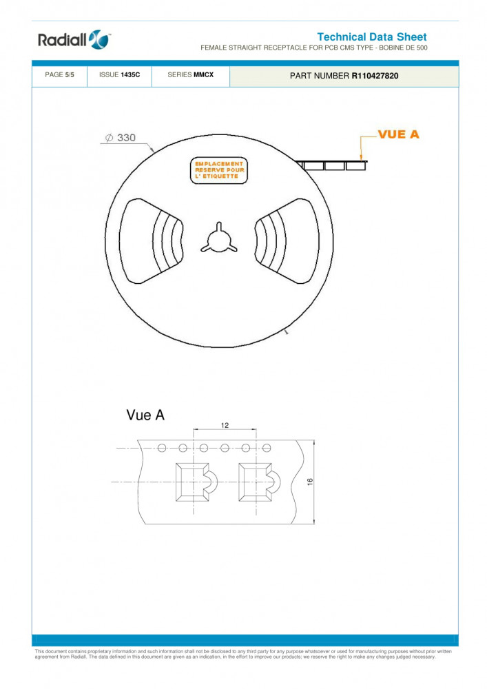 R110427820 datasheet page 5, connector view