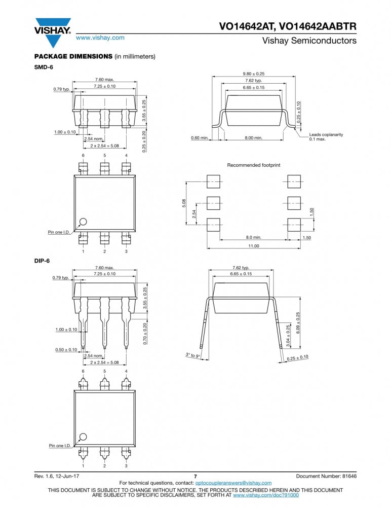 VO14642AT datasheet page 7