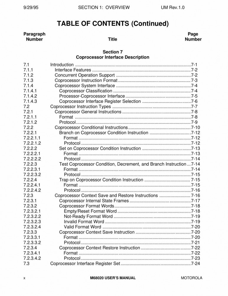 MC68EC020 manual page 6