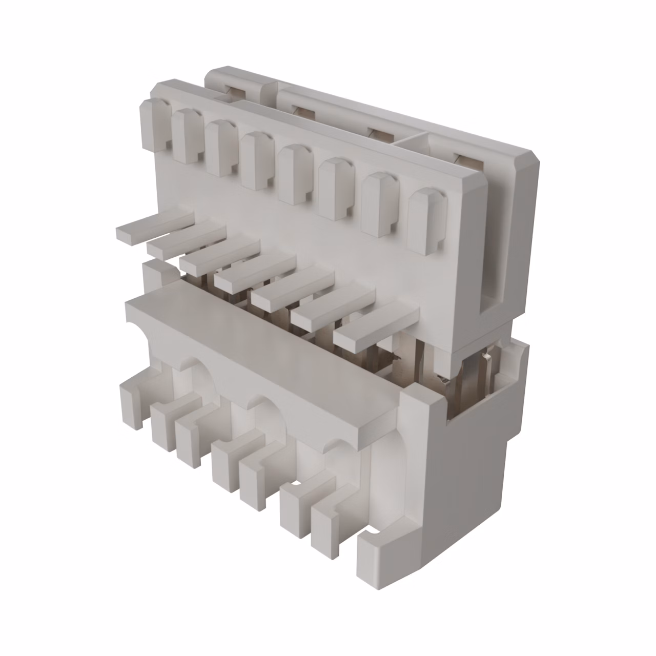 Appli-Mate RAST Power IDT Housing, 5.00mm Pitch, Direct/Indirect, Female, 4 Circuits, Fully Coded, Latches Between Circuits 1 and 2, Polarizing Rib Between Circuits 3 and 4, Open End Walls for sale