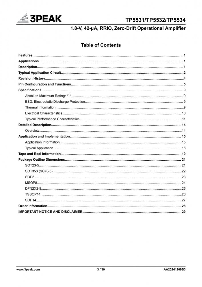TP5534-SR datasheet page 3