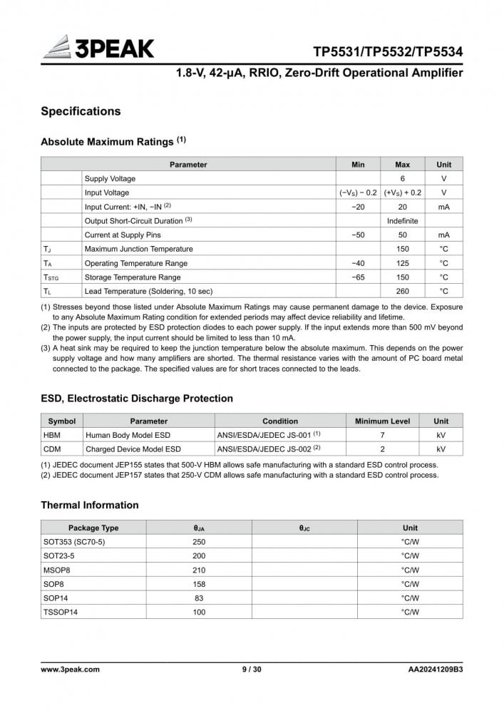 TP5534-SR datasheet page 9