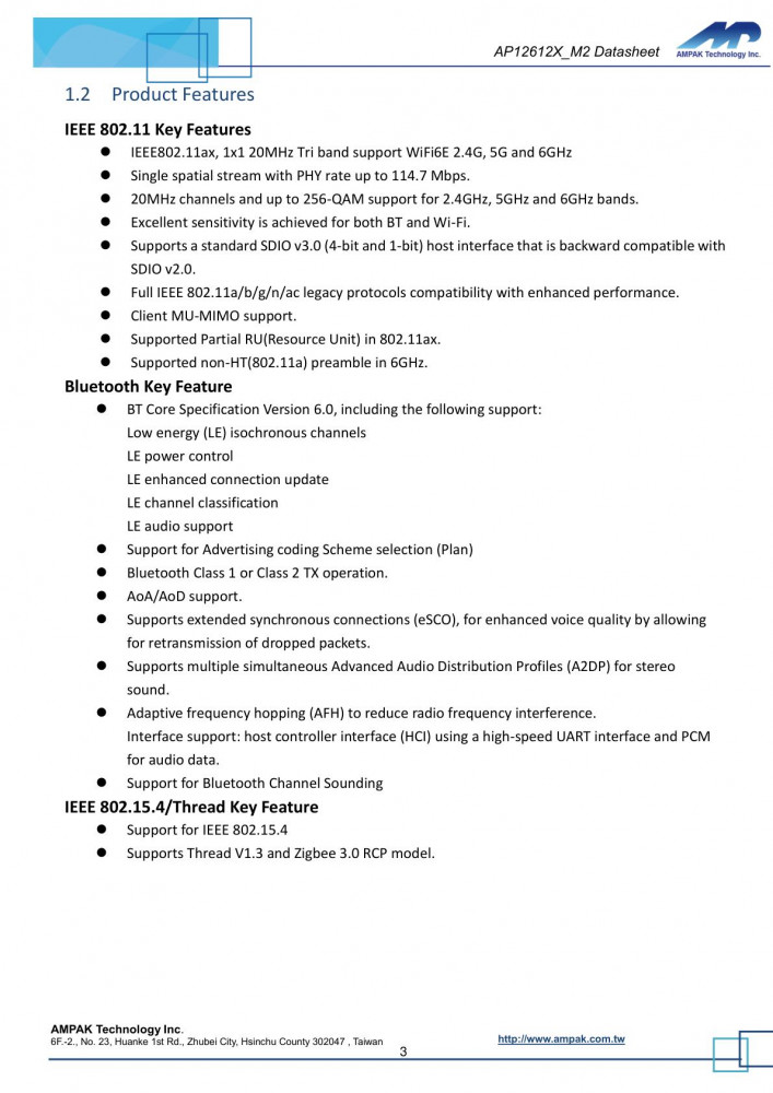AP12612X_M2 datasheet page 6