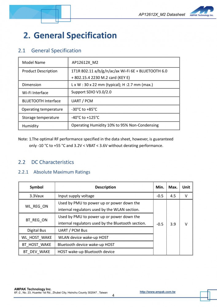 AP12612X_M2 datasheet page 7
