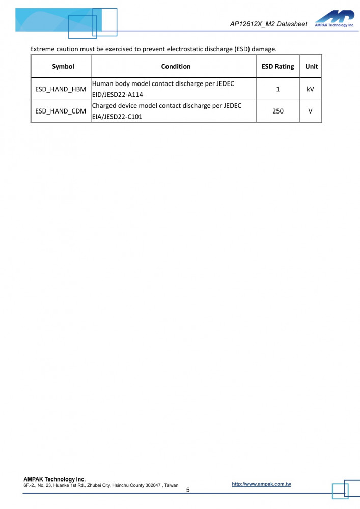AP12612X_M2 datasheet page 8