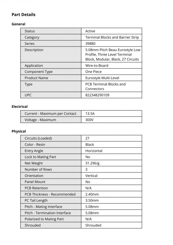 MOLEX 398800827 technical document page 2