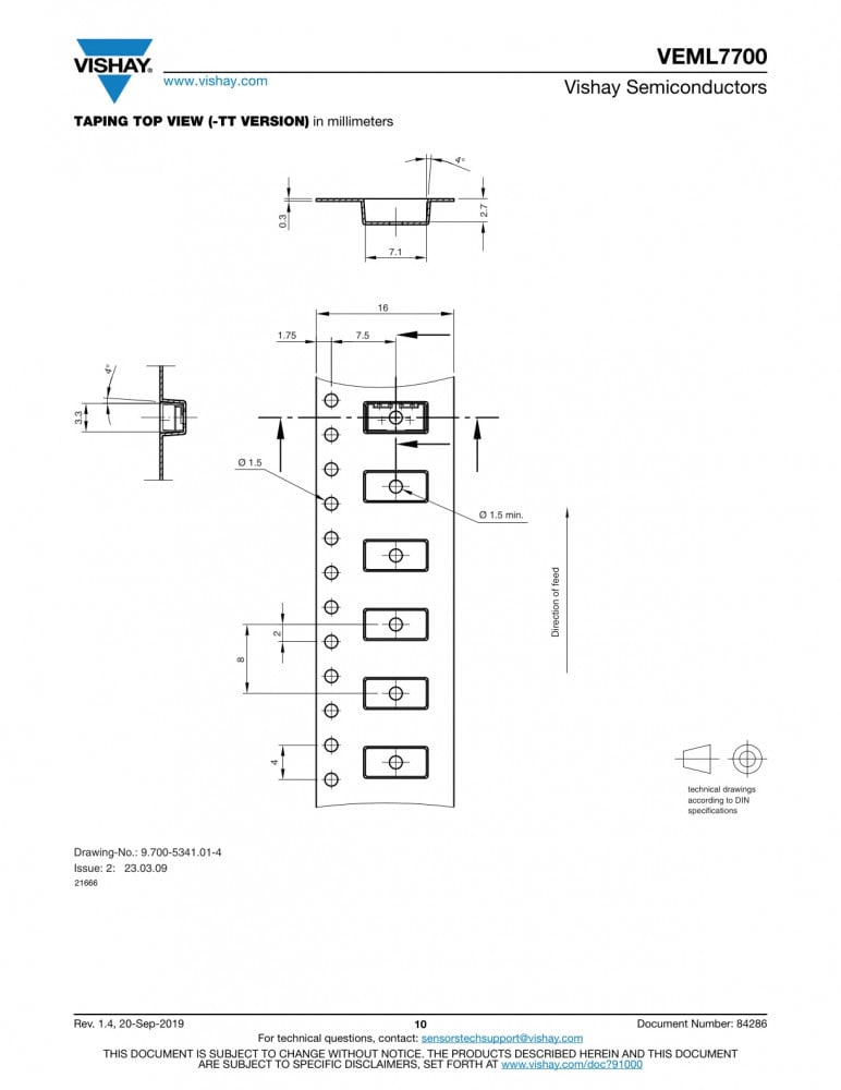 VEML7700-TR datasheet page 10