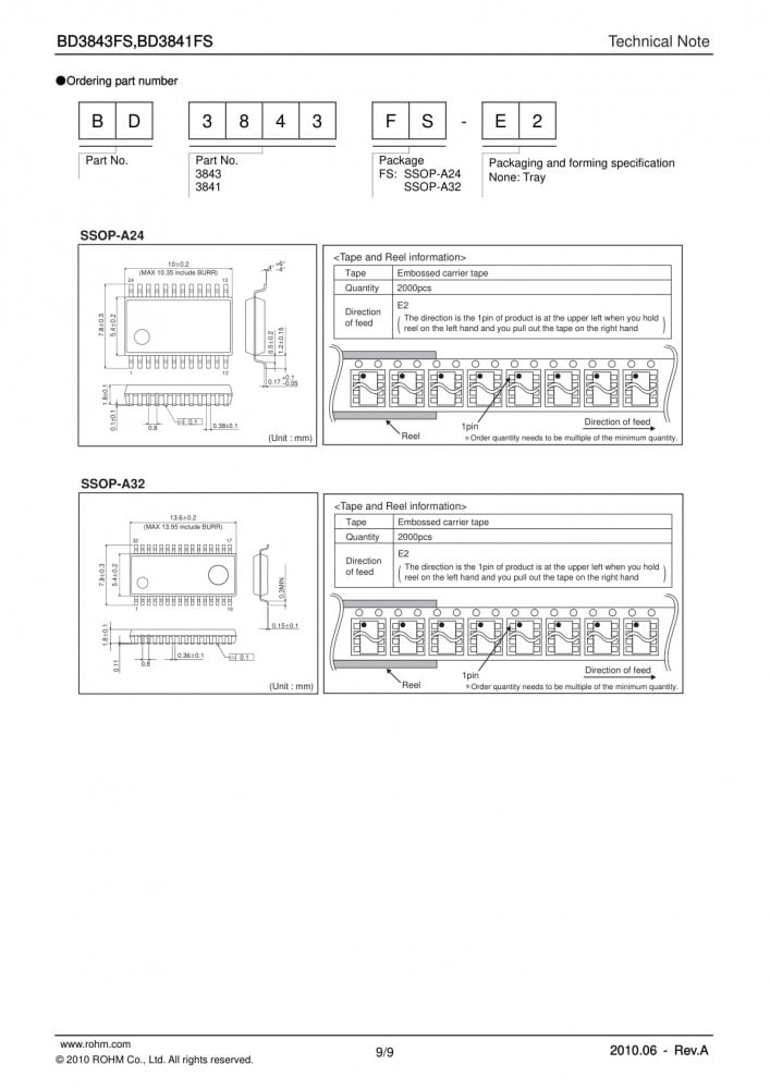 BD3841FS-E2 technical document page 9