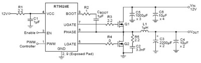 RT9628A - High Voltage Synchronous Rectified Triple Channel Buck MOSFET Driver for Notebook Computer