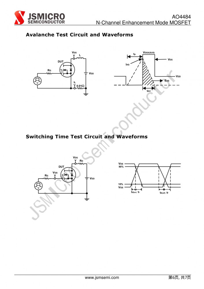 AO4484 datasheet page 6
