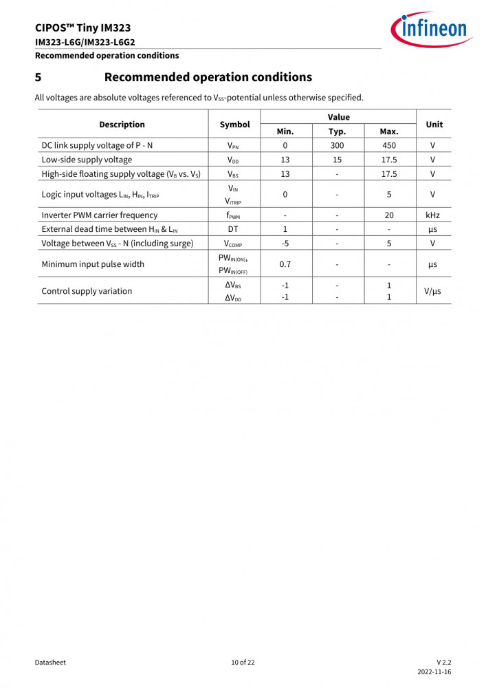IM323 datasheet page 10