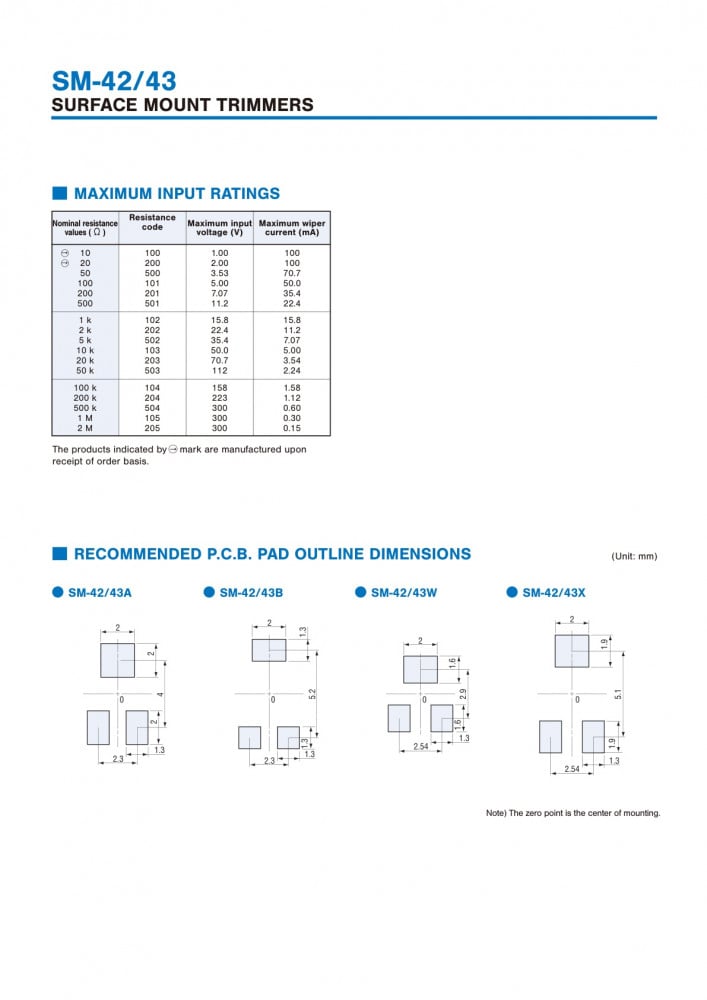 SM-43TW103 datasheet page 3