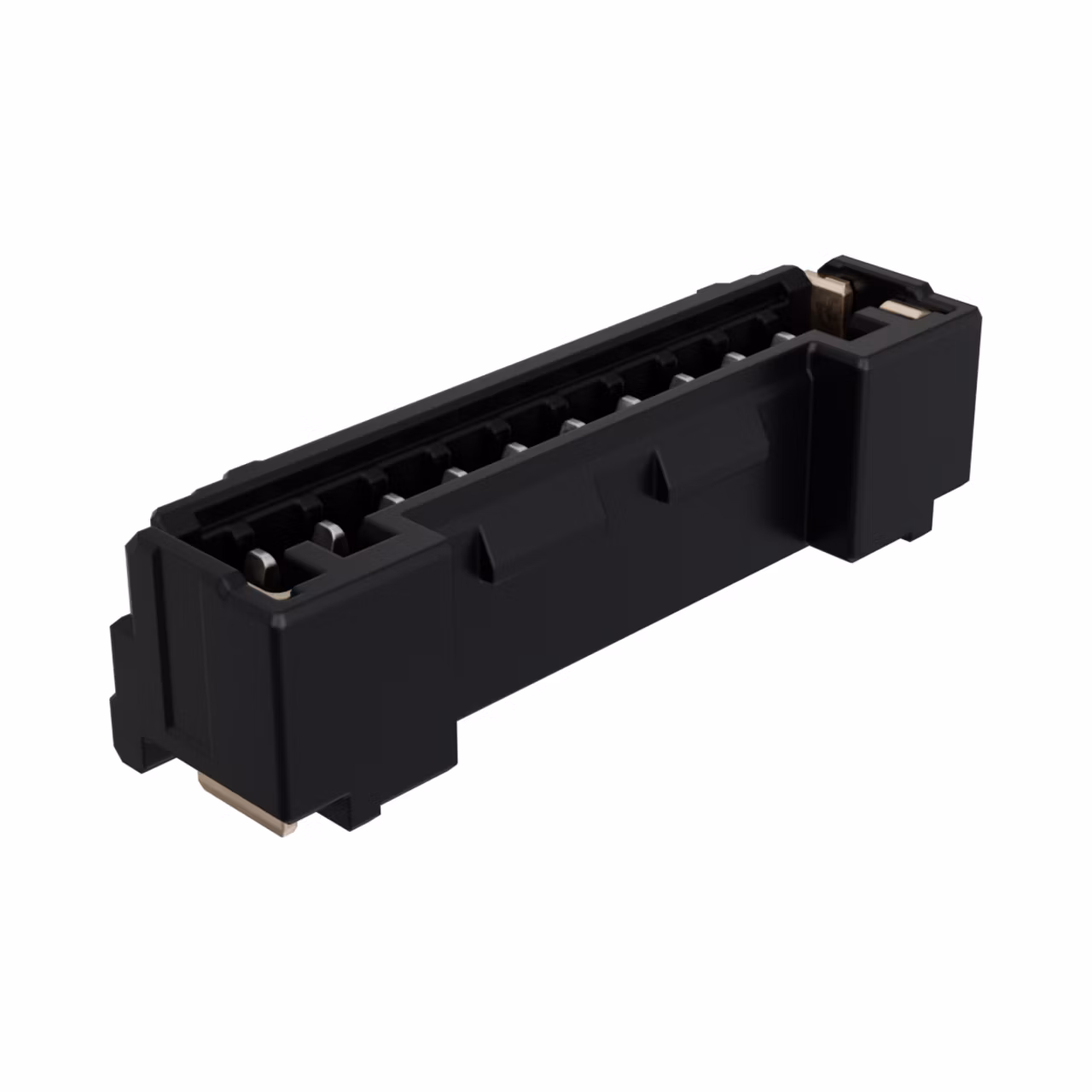 1.50mm Pitch, Micro-Lock Plus PCB Header, Single Row, Right Angle, Surface Mount, Tin-Bismuth Plating, Positive Lock, 10 Circuits, Black for sale