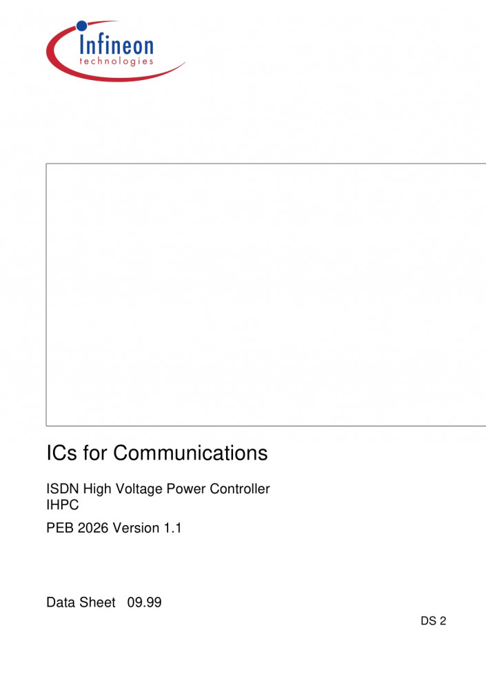 PEB2026 datasheet page 1
