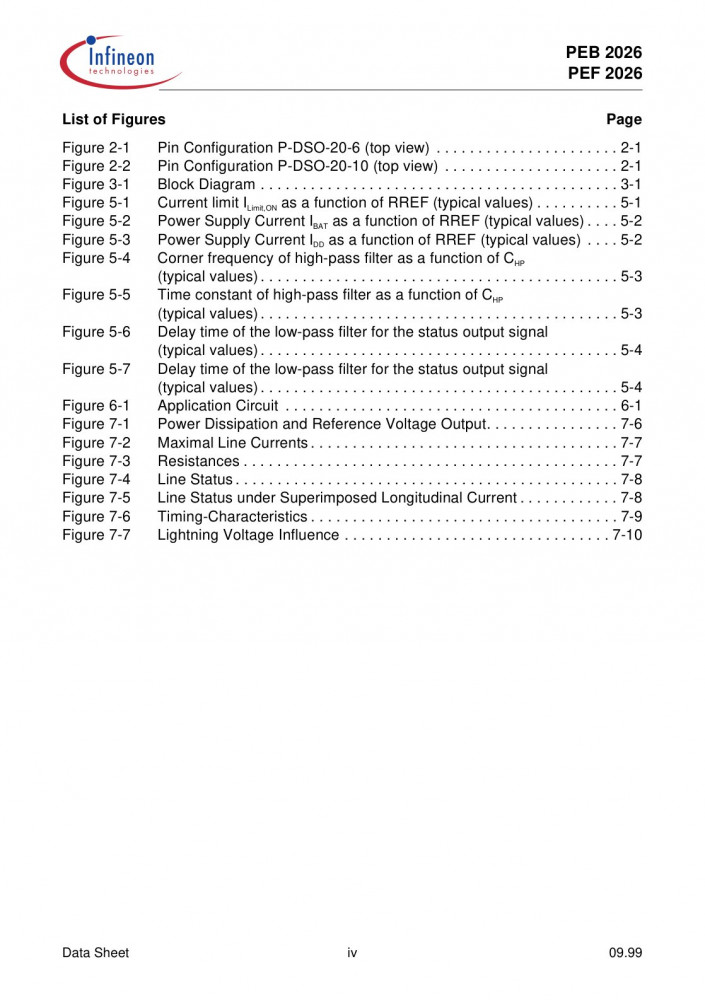PEB2026 datasheet page 4